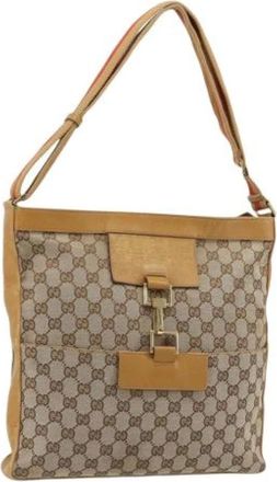 Gucci Sac bandouli&egrave;re vintage GG Canvas Pre-owned - Femme - Pre-owned - Brun - Taille: ONE Size