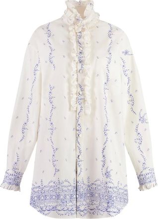 Philosophy di Lorenzo Serafini Femme, Blouses et Chemises, Blanc, Taille: 38 FR Cotton Poplin Shirtdress