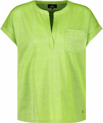 Monari Glitzerndes T-Shirt Blusen - - Tops - Damen - Gr&uuml;n - M