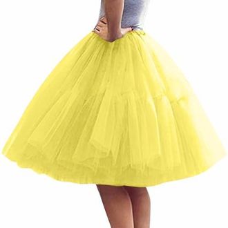 Generic Femme Jupe Paillette Jupe Courte Short Tutu Tulle Pirate Femme Tutu Blanc Rétro Accessoire Halloween Costume Mini Combinaison Orange Longue Short A Pa