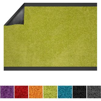 Floordirekt Tapis de Porte sur mesure Use&Wash Vert citron 200 x 150 cm