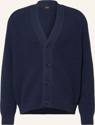 HUGO BOSS Strickjacke Andemo blau