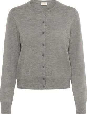 Part Two Part Two Damen Noelanipw Sweater Cardigan, Medium Grey Melange