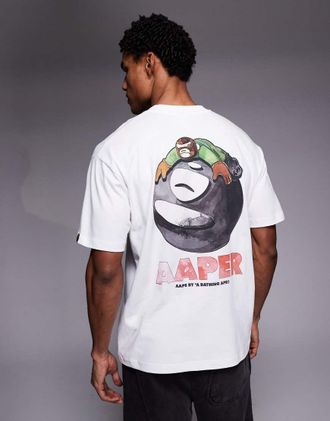 Aape By A Bathing Ape Aape By A Bathing Ape - aaper - T-Shirt in Wei&szlig;