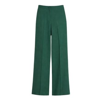 iBlues Femme, Pantalons, Vert, Taille: 40 FR Wide Pantalons