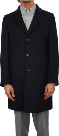 HUGO BOSS Homme, Manteaux, Bleu, Taille: 2XL Single-Breasted Manteaux