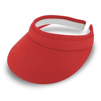 Fiebig Visor | Schattenspender f&uuml;r das Gesicht | Clipvisor in One Size | In vielen Farben aus 100% Baumwolle | Sommerkappe mit Frotteeband Innenfutter | Sonn
