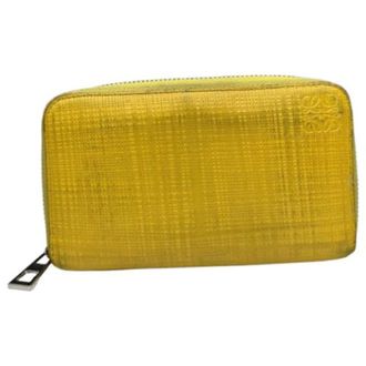 Loewe Portefeuille en cuir Pre-owned - Femme - Pre-owned - Jaune - Taille: ONE Size