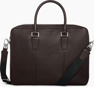 Le Tanneur Kleine Aktentasche Marceau 14-Zoll aus genarbtem Leder