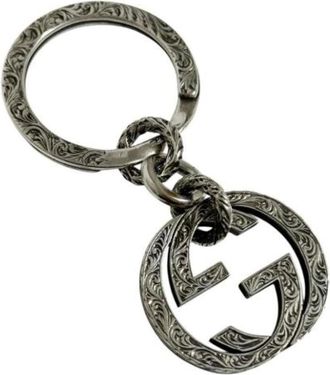 Gucci unisex, Pre-owned, Gris, Taille: ONE Size Porte-cl&eacute;s Pre-owned