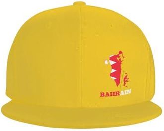 Generic Drapeau du Bahre&iuml;n Carte De Bahre&iuml;n Homme Femme Chapeaux Pare-Soleil Snapback Casquette De Baseball S&eacute;chage Rapide Casquette Hip Hop pour Sport Golf A