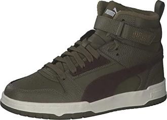 Puma Mixte Enfant Rbd Game Wtr Jr 1769647031, Deep Olive Dark Chocolate Puma Team Gold, 38 EU
