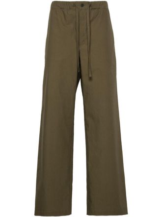 MODES pantalon en popeline à coupe droite - Vert