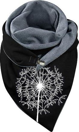 Generic Foulards Femme Echarpe Chaude Chaude Universelle Automne-Hiver ImpriméE éLéGante Double éPaisseur Avec Boucle Douce Et Confortable Basiques Classique