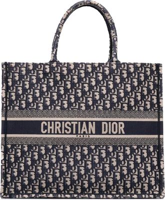 Dior Shopper - Large Oblique Canvas Book Tote - Gr. unisize - in Blau - für Damen