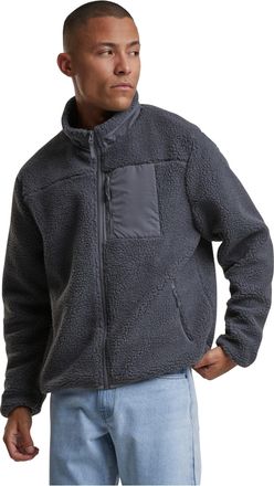 Urban Classics Teddy Jacket with Stand Up Collar cloudgrey, 3XL