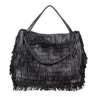 PLINIO VISONA Diletta Leder-Shopper - - Bags - Damen - Schwarzk - ONE SIZE