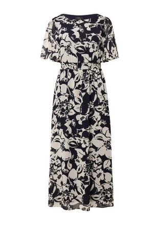 s.Oliver Maxikleid Kleid Maxikleid aus Chiffon mit Print