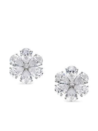 Anabela Chan boucles doreilles Diamond Flower - Argent