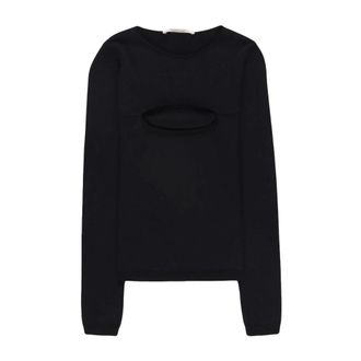 Stella McCartney Levels of Transparency Strickoberteil - - Knitwear - Damen - Schwarzk - L