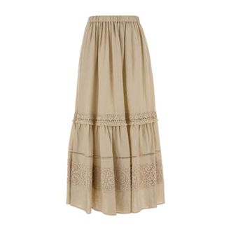 Max Mara Pallore Maxi-Rock - - Skirts - Damen - Beige - S