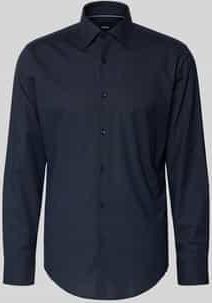 HUGO BOSS Regular Fit Businesshemd aus Baumwoll-Mix Modell JOE