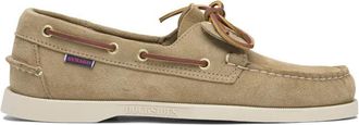 Sebago Loafer - Suede Loafers With Lace-Up Detail - Gr. 8 - in Beige - f&uuml;r Damen