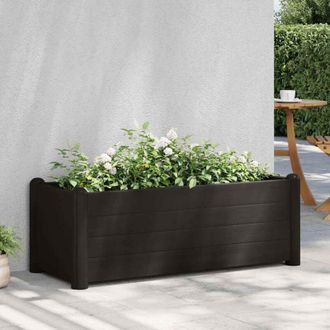 vidaXL Vidaxl - Lit sur&eacute;lev&eacute; de jardin pp Anthracite 100x43x35 cm