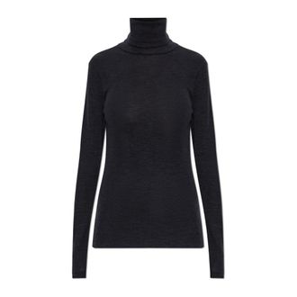 R&oacute;he Feiner Merinowolle Rollkragenpullover - - Knitwear - Damen - Grau - M