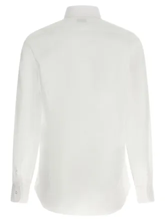 Barba Hand-Stitched Cotton Shirt - White