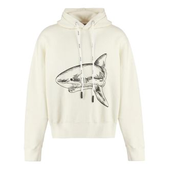 Palm Angels Cotton hoodie - - Sweatshirts & Hoodies - Herren - Beige - XL