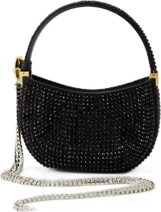 Magda Butrym Micro Vesna Crystal Hobo Bag Magda Burym Cristal Black