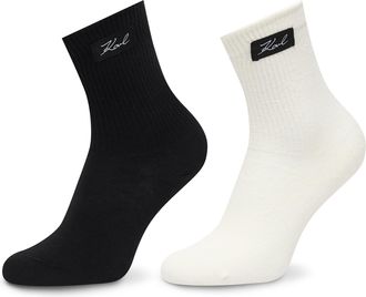 Karl Lagerfeld Lange Socken KARL LAGERFELD B1W47036 Schwarz