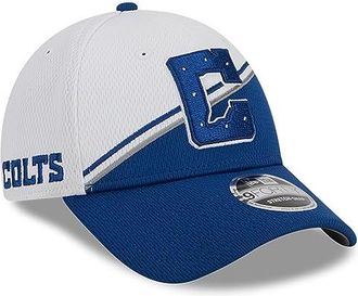 New Era Indianapolis Colts NFL Sideline 2023 Casquette snapback Bleu Blanc 9Forty, Blanc., taille unique