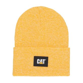 CAT Cat, Homme, Accessoires, Jaune, Taille: ONE Size Bonnet Label Cuff Jaune Crème
