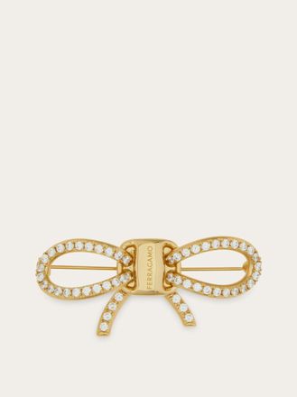 Ferragamo Damen Schmucknadel mit Vara-Schleife Gold