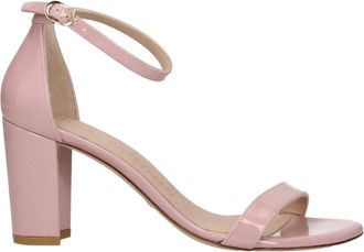 Stuart Weitzman Femme, Chaussures, Rose, Taille: 40 EU Sandales à talons aiguilles en cuir rose