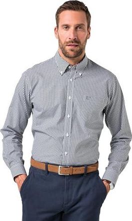 JP1880 Hommes Grandes Tailles L-8XL Chemise à Carreaux Vichy et Coupe Comfort Fit - Jusquau 8 XL forêt Verte XXL 722859443-XXL