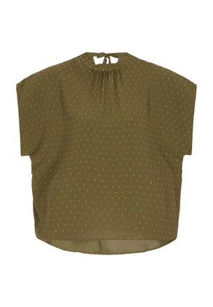 Usha Bluse in gro&szlig;en Gr&ouml;&szlig;en Damen Moosgr&uuml;n