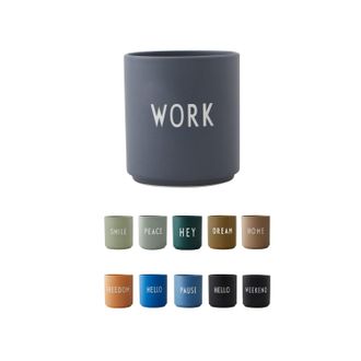 DESIGN LETTERS Lieblingsbecher WORK (Grau), 10204100WORK