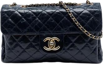 Chanel Sac bandouli&egrave;re matelass&eacute; doccasion - Femme - Pre-owned - Bleu - Taille: ONE Size