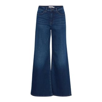 Ichi Weite Dunkelblaue Jeans - - Jeans - Damen - Blau - W28 L32