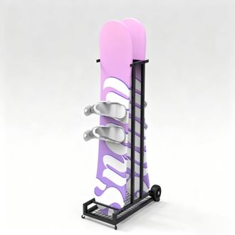 Generic Snackregale,Snowboard-Aufbewahrungsregal,Skiausr&uuml;stungs-Displayhalter-Organizer f&uuml;r Werkstatt,Schuppen,Eigentumswohnung,Vertikaler Snowboardst&auml;nder au