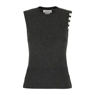 Thom Browne Stilvolle Strickkollektion - - Knitwear - Damen - Grau - XS