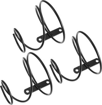 Happyyami 3 St&uuml;ck Teiliges Wand weinregal aus Eisen Spiralf&ouml;rmige Flaschenhalter Stabiles Weinflaschen Display f&uuml;r Rotwein Modernes Design Einfache Montage f&uuml;r 