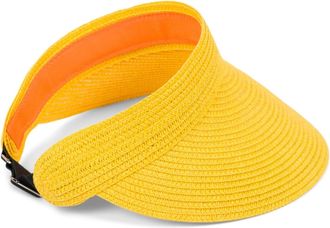 styleBREAKER Cap Papierstroh Visor Cap Einfarbig