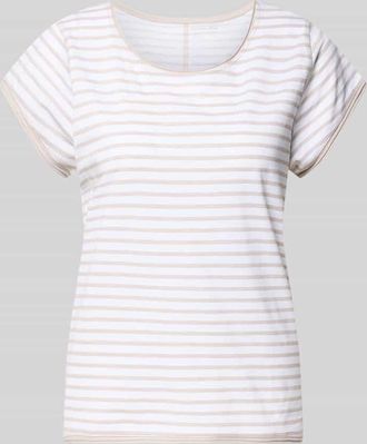 Christian Berg T-Shirt mit Streifenmuster und Rundhalsausschnitt