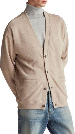 Benetton Herren Maglia Cardigan M/L 30m3u6005 Sweatshirt ohne Kapuze, beige, L
