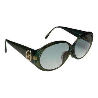 Dior Lunettes de soleil en plastique Pre-owned - Femme - Pre-owned - Vert - Taille: ONE Size
