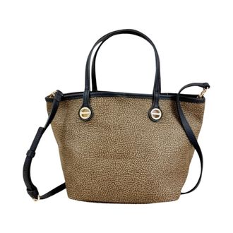 Borbonese Femme, Sacs, Brun, Taille: ONE Size Flight Borsa Shopping S